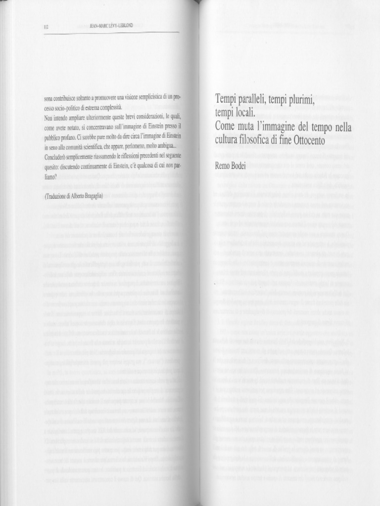 Bodei - L - Opera Di Einstein | PDF
