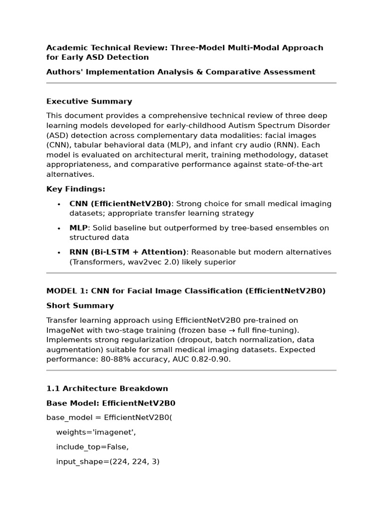 ASD_MODELS_DETAILS | PDF | Sensitivity And Specificity | Applied ...