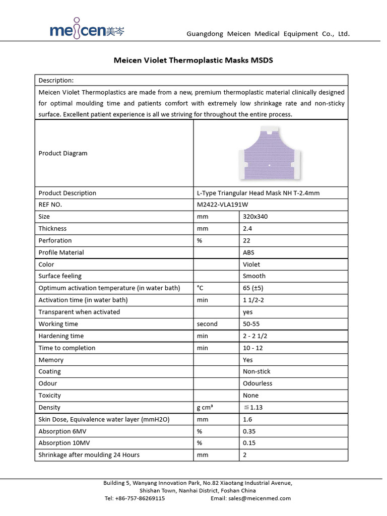 M2422-VLA191W L-Type Triangular Head Mask NH T2.4mm MSDS | PDF ...