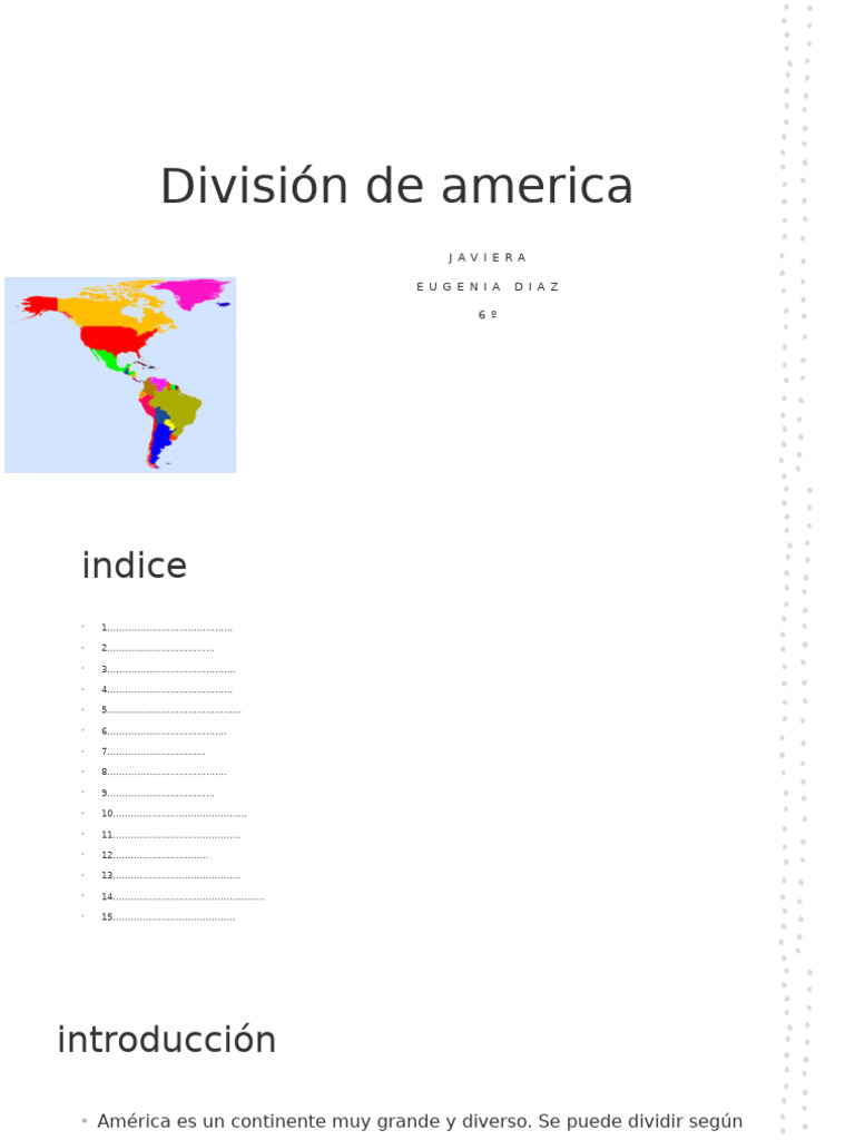División Geográfica y Cultural de América | PDF | Américas | Ciencias ...
