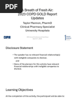 COPD Management Guidelines for NCL | PDF | Chronic Obstructive ...