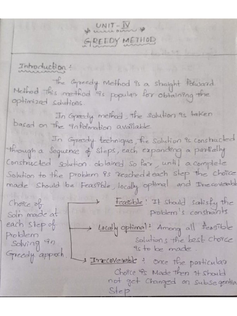 Introduction to Greedy Method | PDF