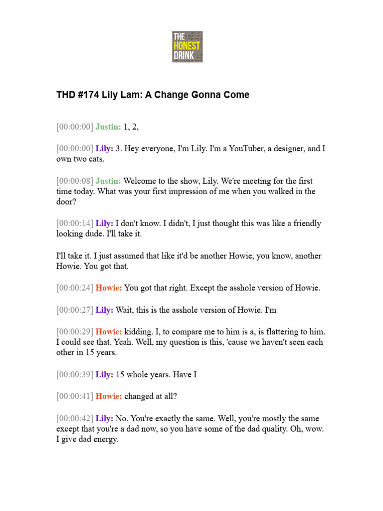 THD #174 Lily Lam - A Change Gonna Come | PDF | Cost Of Living