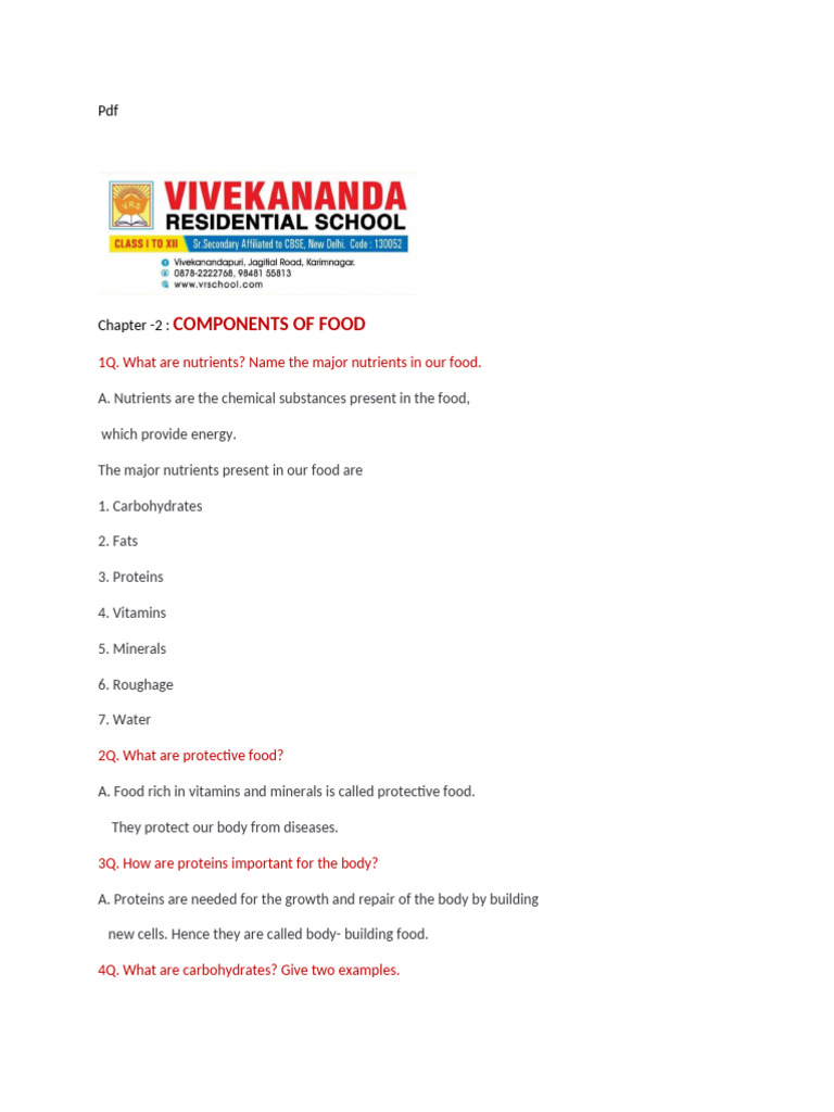 Class VI Chapter 2 Notes | PDF