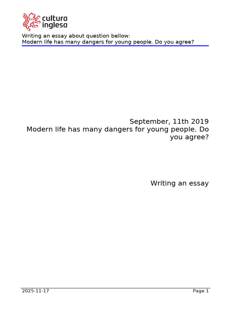 Dangers of Modern Life for Youth | PDF | Social Psychology ...