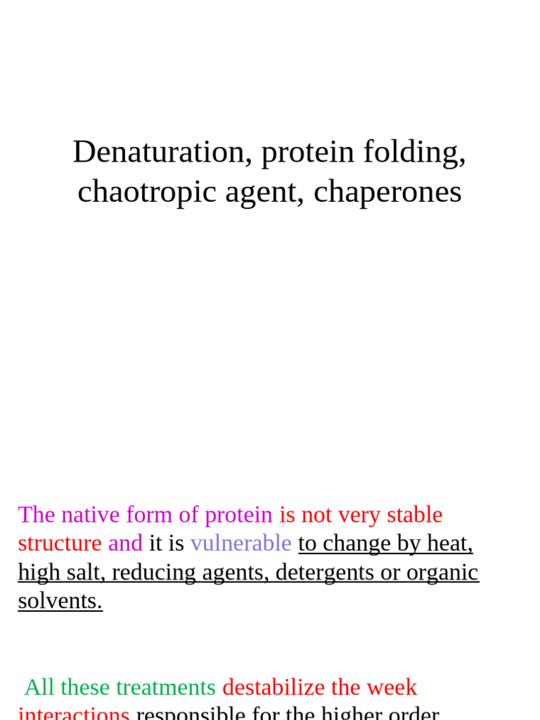 Chaperones and Protein Folding | PDF | Chaperone (Protein ...
