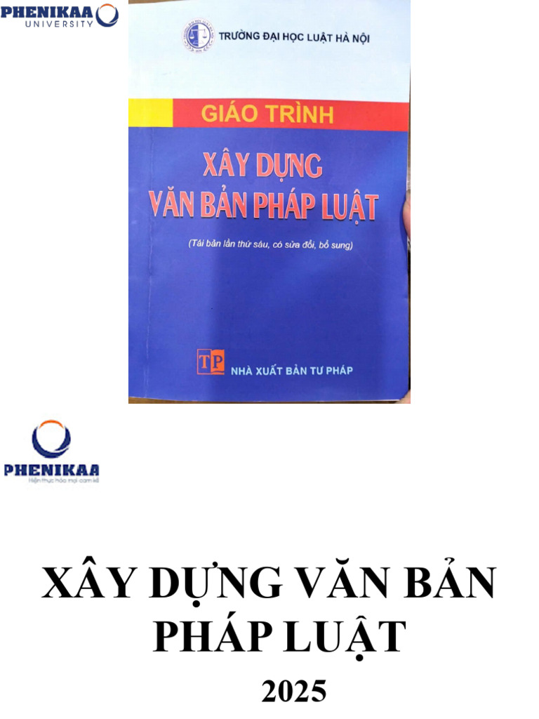 Chương 2. Quy Trinh XDVB Pháp Luật. Gui SV (1) | PDF
