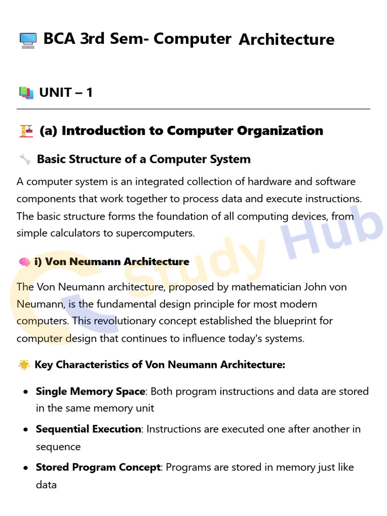 Computer Architecture Basics | PDF | Binary Coded Decimal | Central ...
