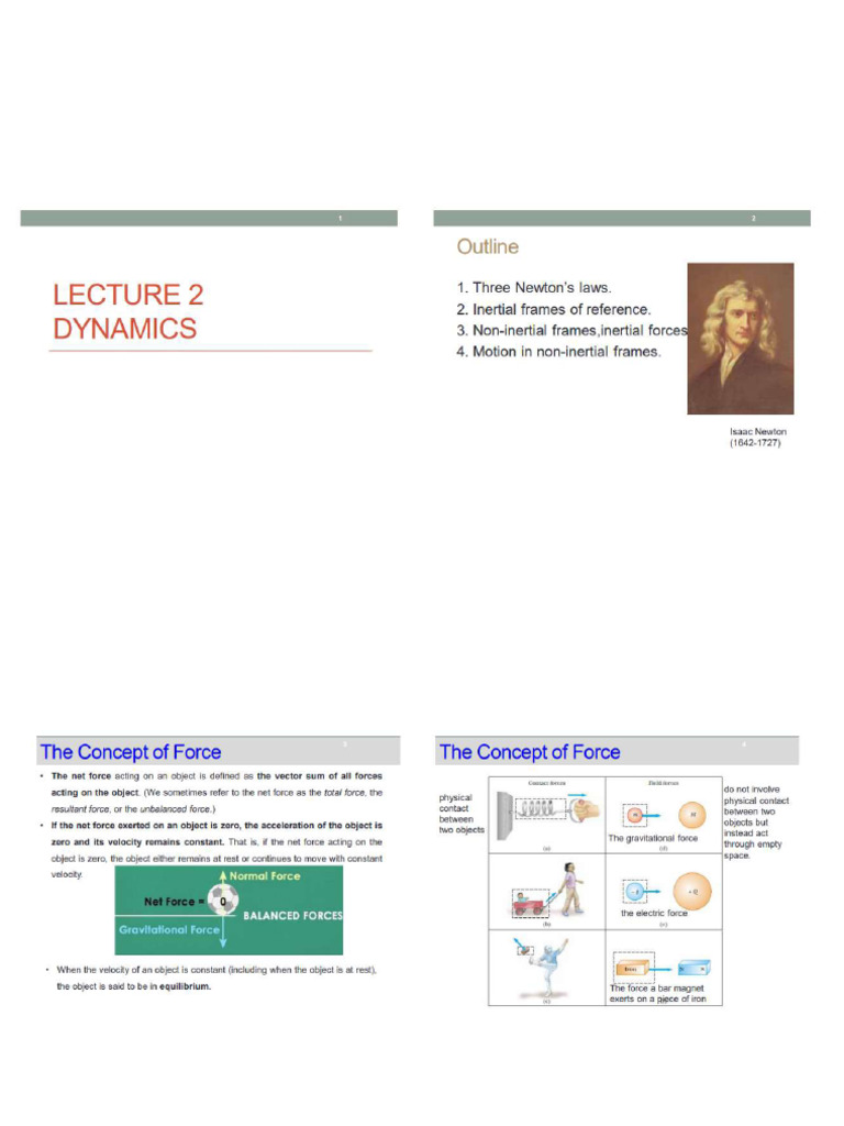 Lecture2 Motion | PDF