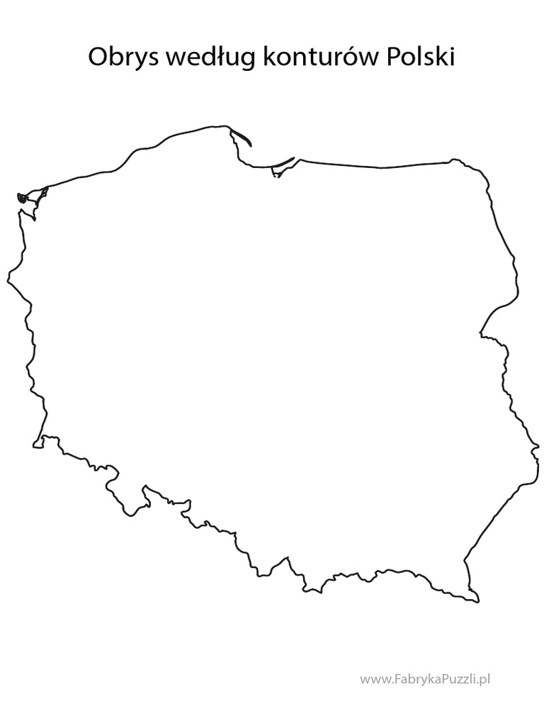 Mapa Polski Do Druku - Obrys Według Konturów Polski | PDF