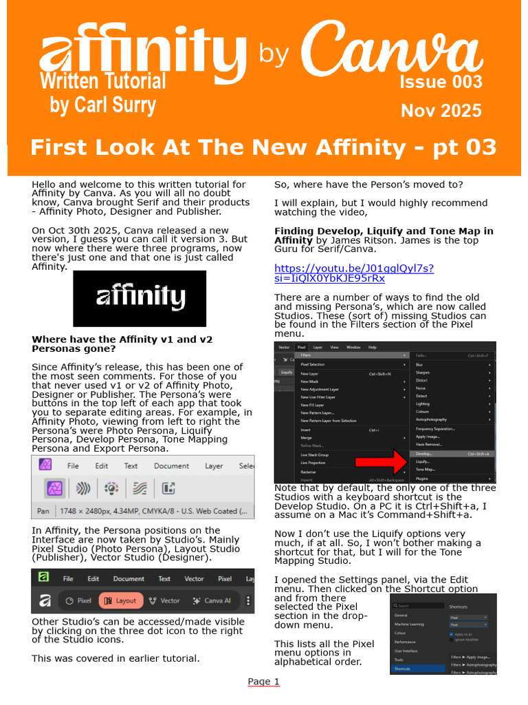 Tutorial Affinity Issue 003 | PDF | Cursor (User Interface) | Icon ...