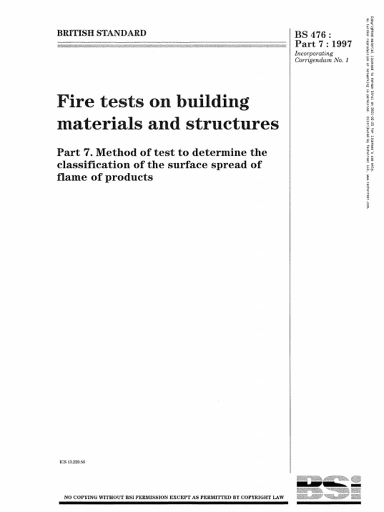 BS 476-7 | PDF