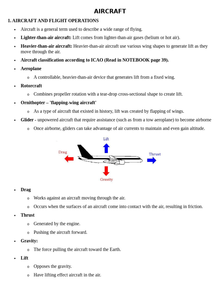 AIRCRAFT | PDF | Lift (Force) | Empennage