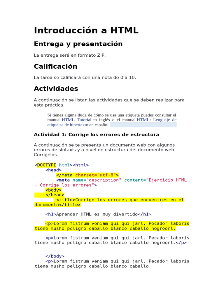 Practica HTML 3 | PDF | Red mundial | Internet y web
