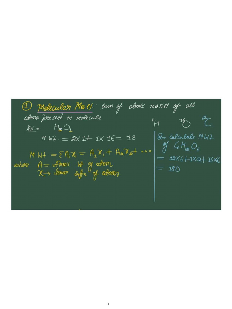 Mole Concepts - 05 | PDF