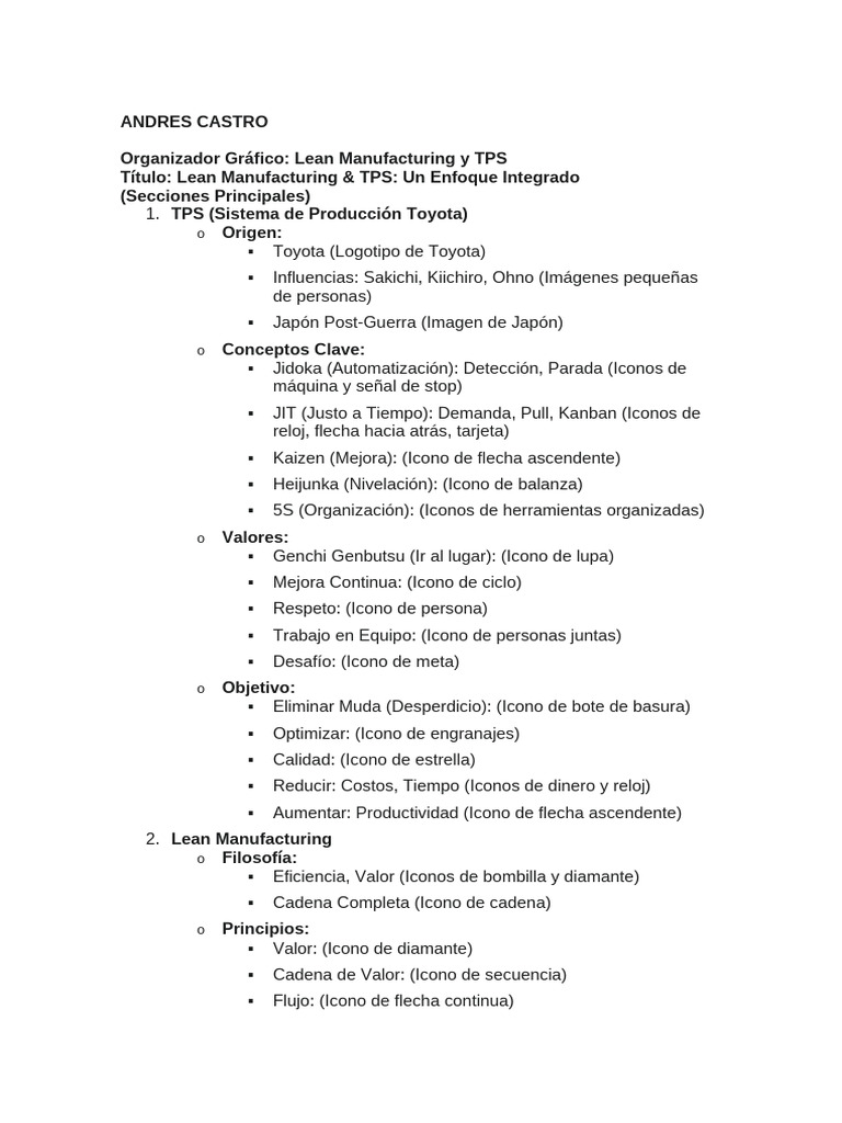 Andres Castro | PDF | Lean Manufacturing | Business