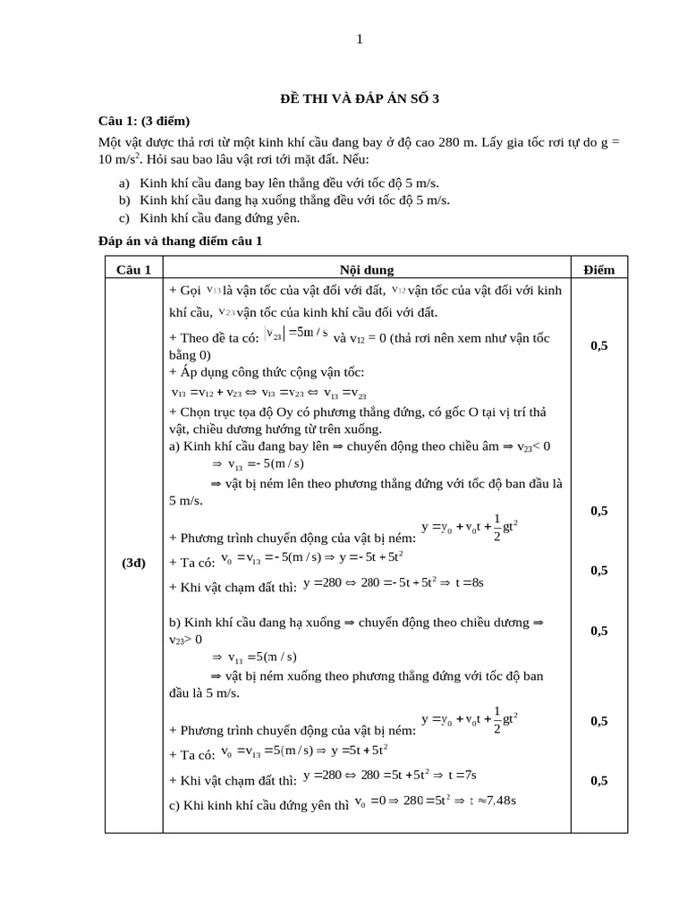 24 Lay Ôn 3 Vat Ly - 10 - THPT | PDF