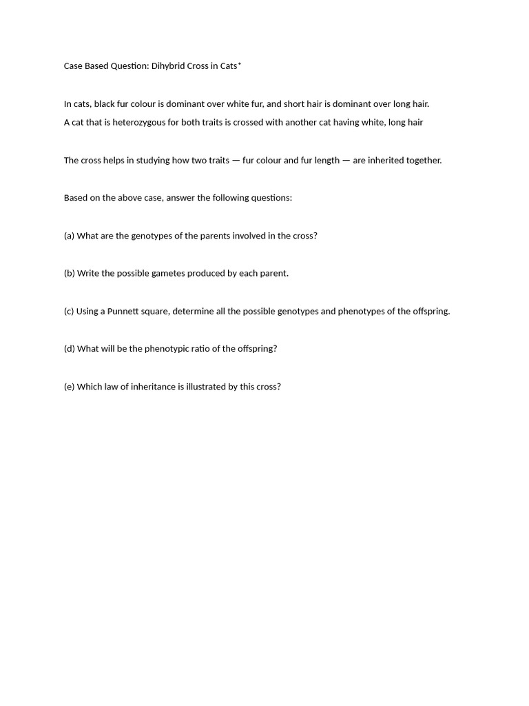 Case Based Question | PDF