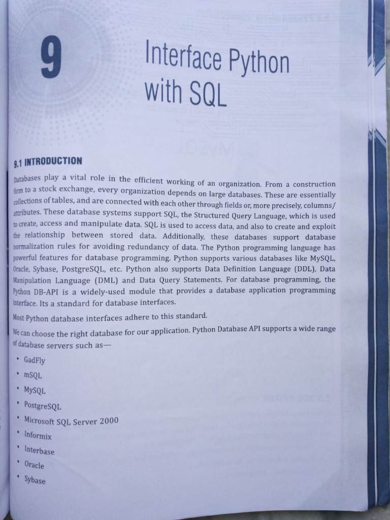 Interface Python With SQL | PDF