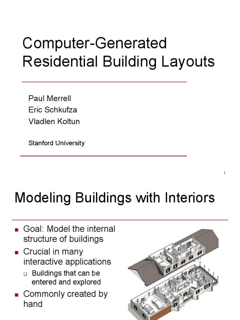 Computer-Generated Residential Building Layouts: Paul Merrell Eric ...