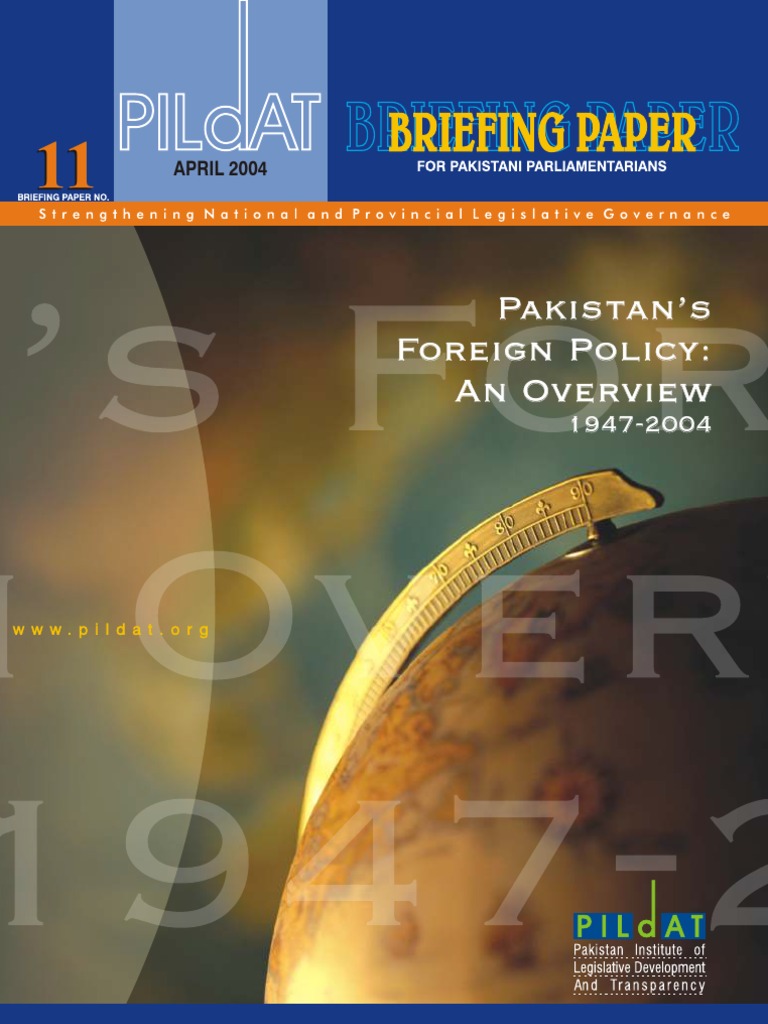 Overview of Pakistan's Foreign Policy 1947-2004 | PDF | Pakistan ...