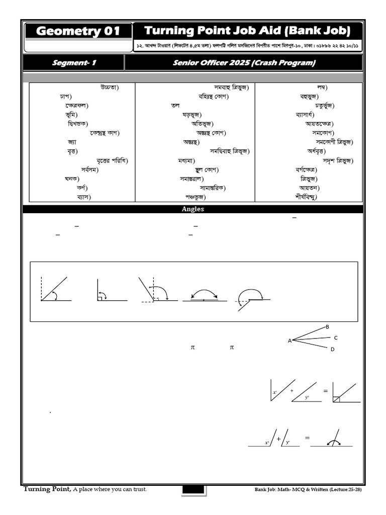 Geometry 01 Pdf Triangle Elementary Geometry