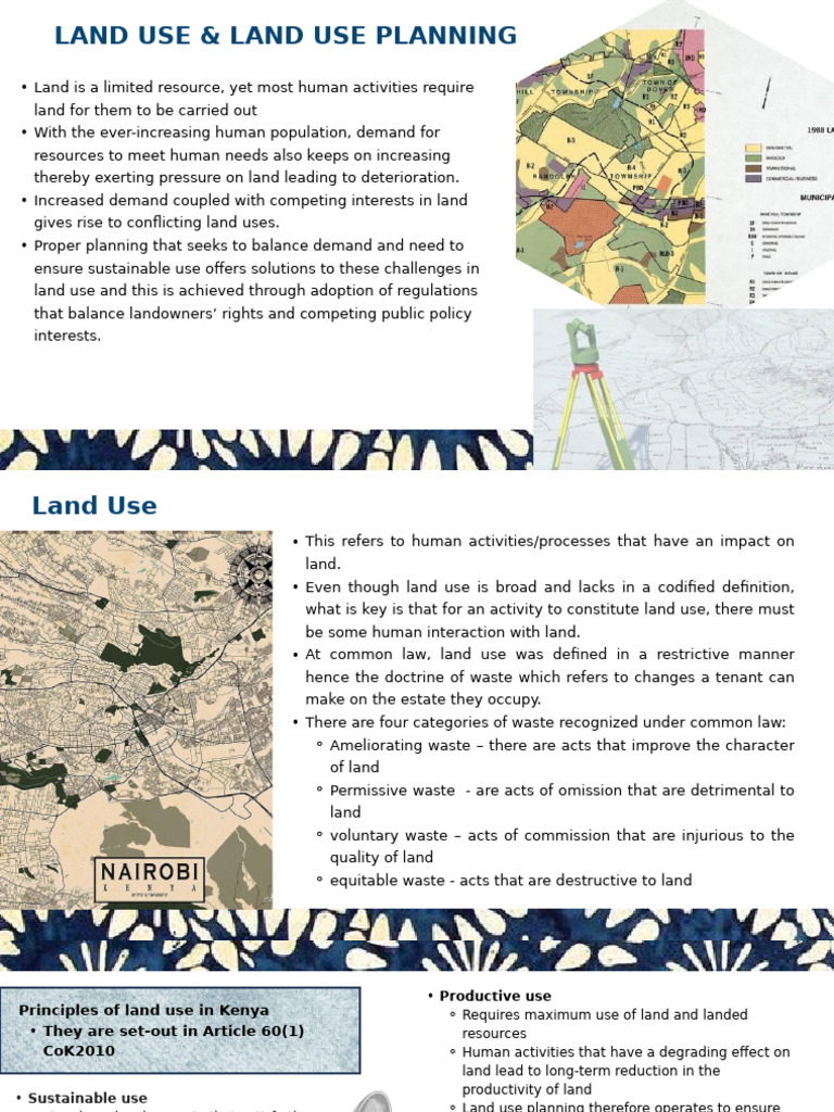 Land Use & Land Planning | PDF | Land Use | Sustainability