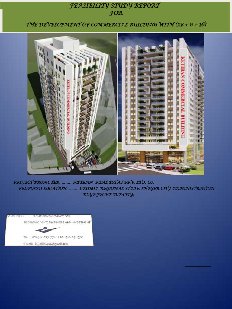 FEASIBILITY STUDY FOR MIXED USE BUILDING (Sheger City) | PDF | Net ...