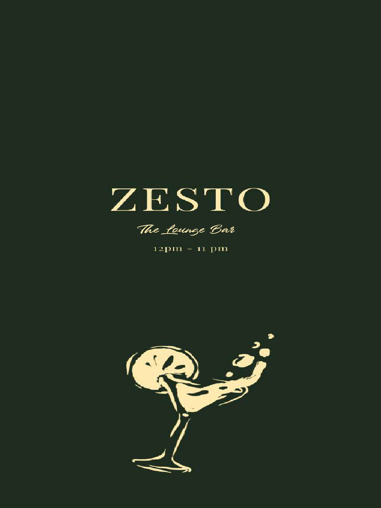 ZESTO: Multi-Cuisine Lounge Bar Menu | PDF | Indian Cuisine | Curry