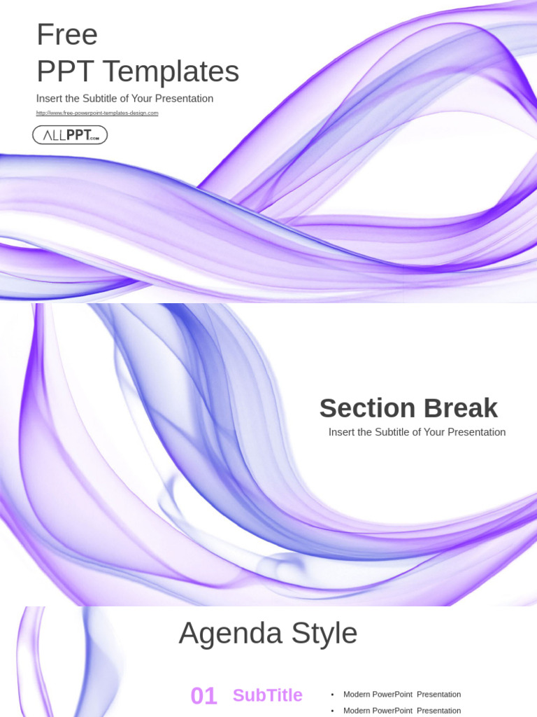 Abstract Color Wave PowerPoint Templates | PDF | Infographics ...