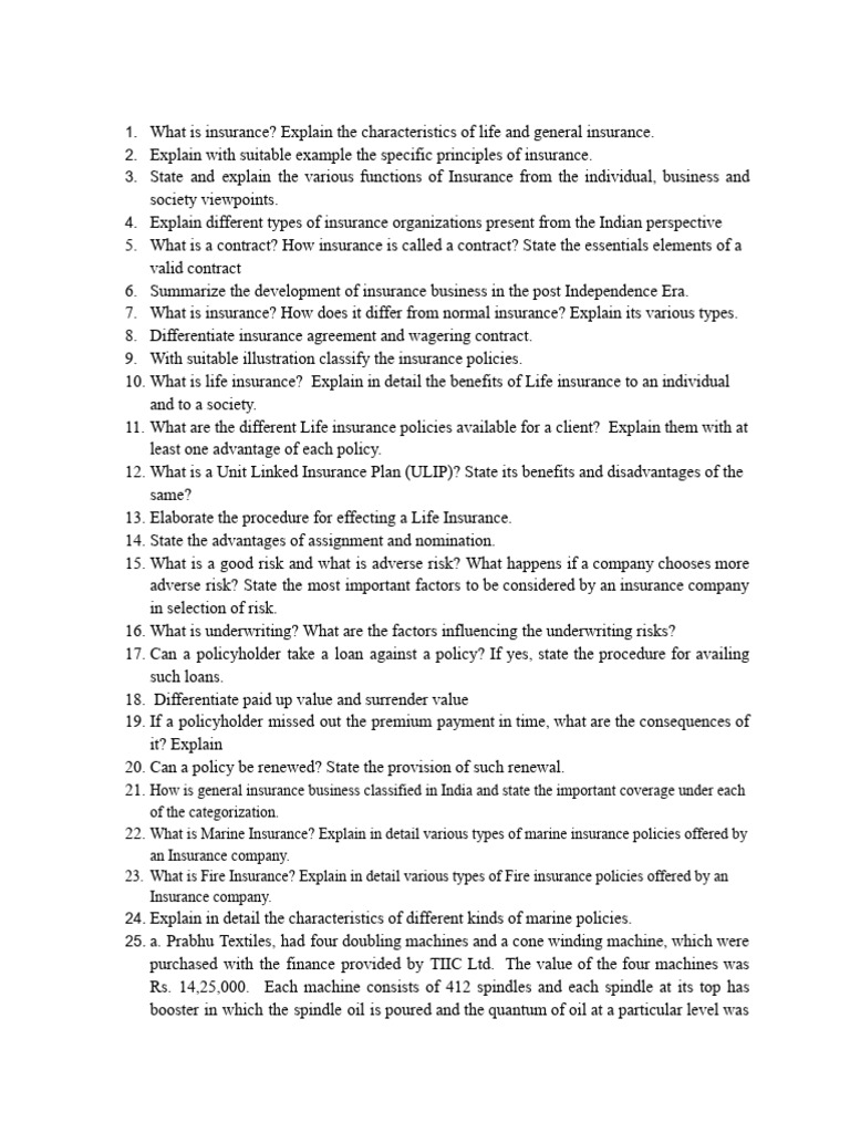 Comprehensive Guide to Insurance Concepts | PDF | Insurance | Life ...