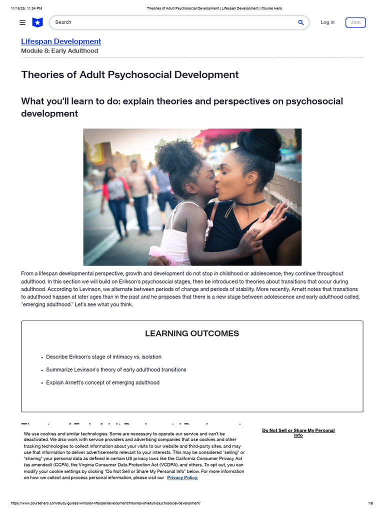Theories of Adult Psychosocial Development - Lifespan Development ...