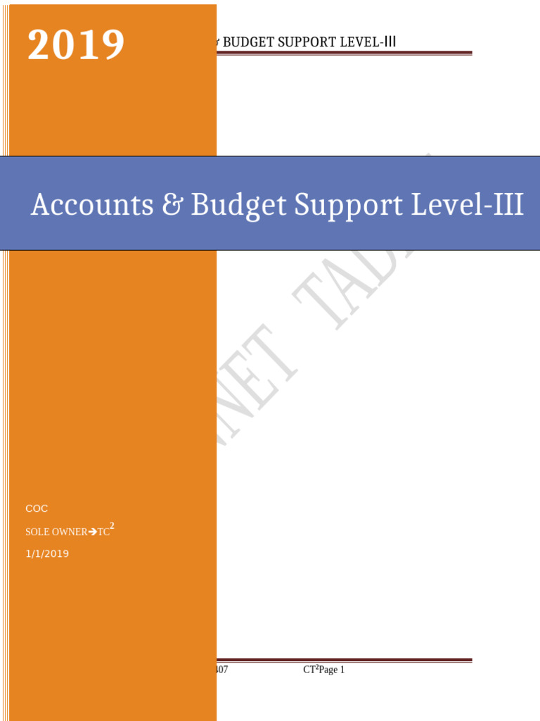 COC at LEVEL-3-2 | PDF | Payroll | Expense