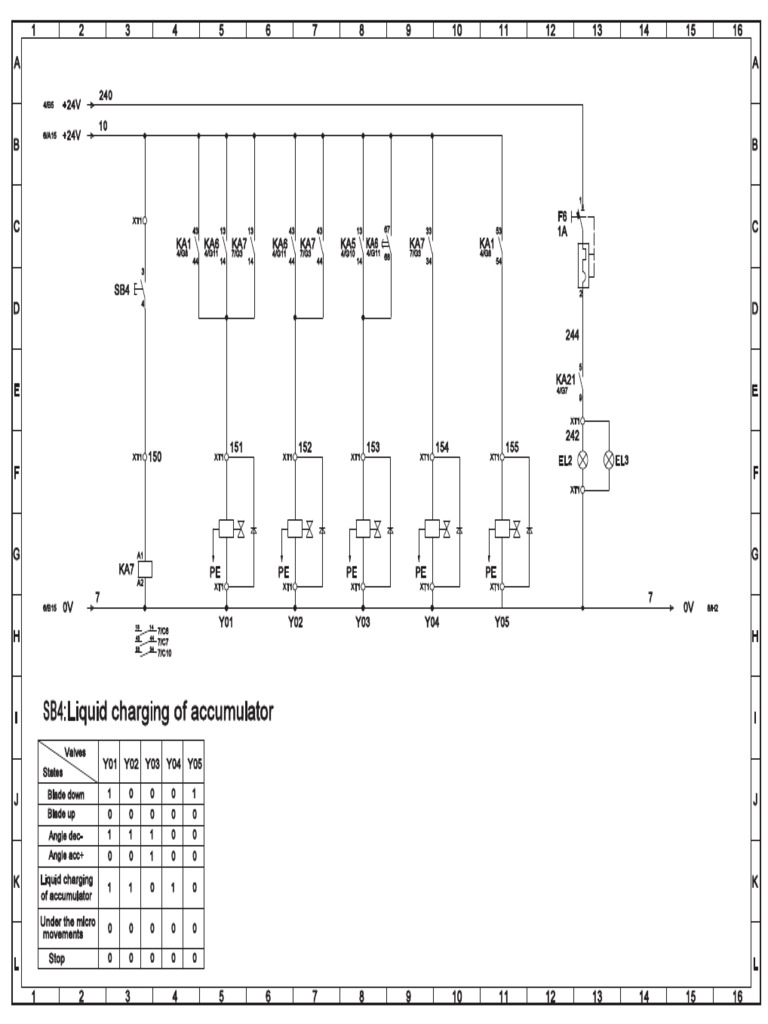 Deratech Hydraulic Line Diagram With Spare Details | PDF | Valve ...
