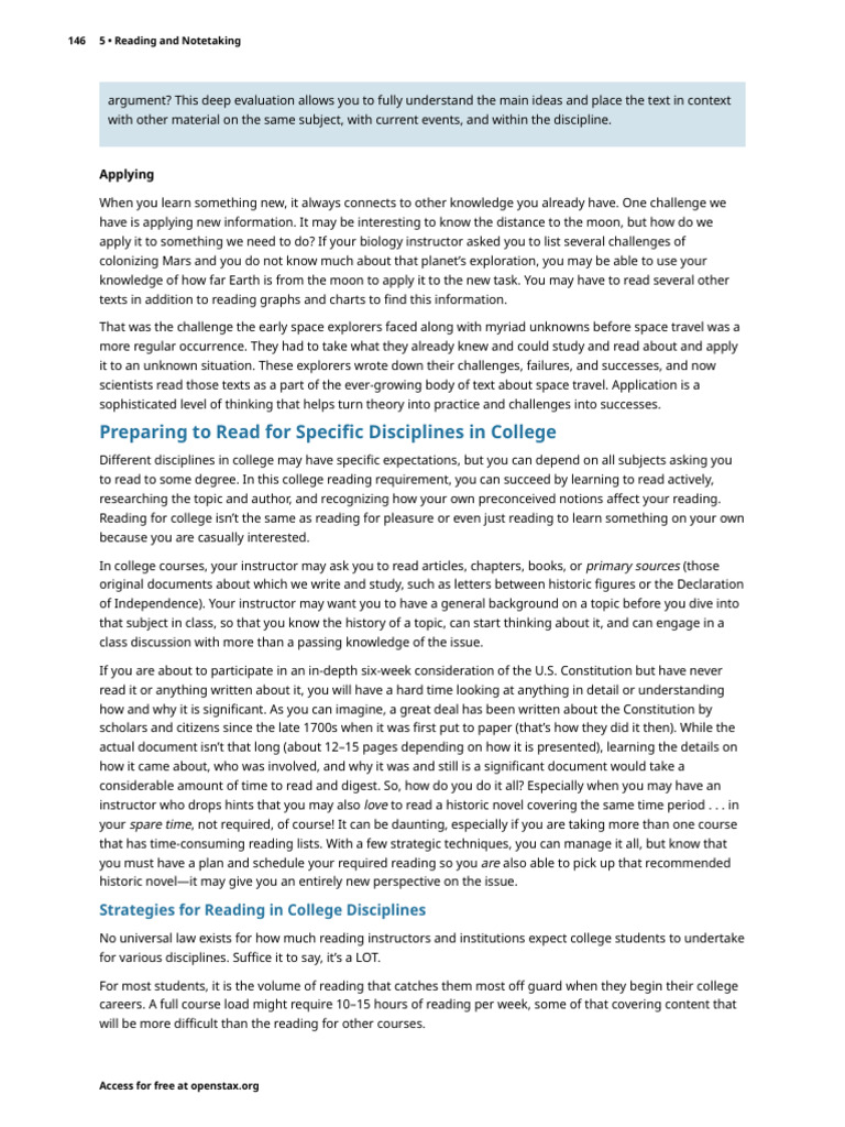 College Success - WEB ZQGCJTR 156-177 | PDF | Speed Reading | Knowledge