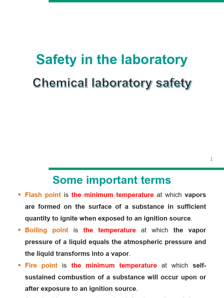 Safety - Lab Course 22-09-2025 - 2 - Chemical Safety Laboratory | PDF ...