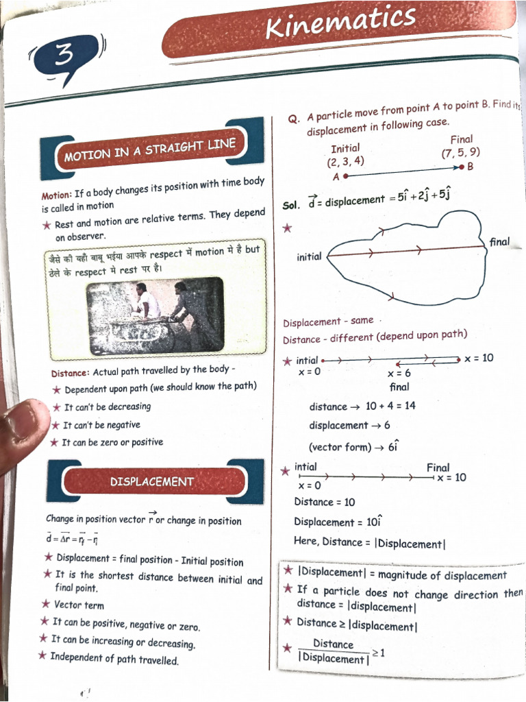 Kinematics Notes | PDF