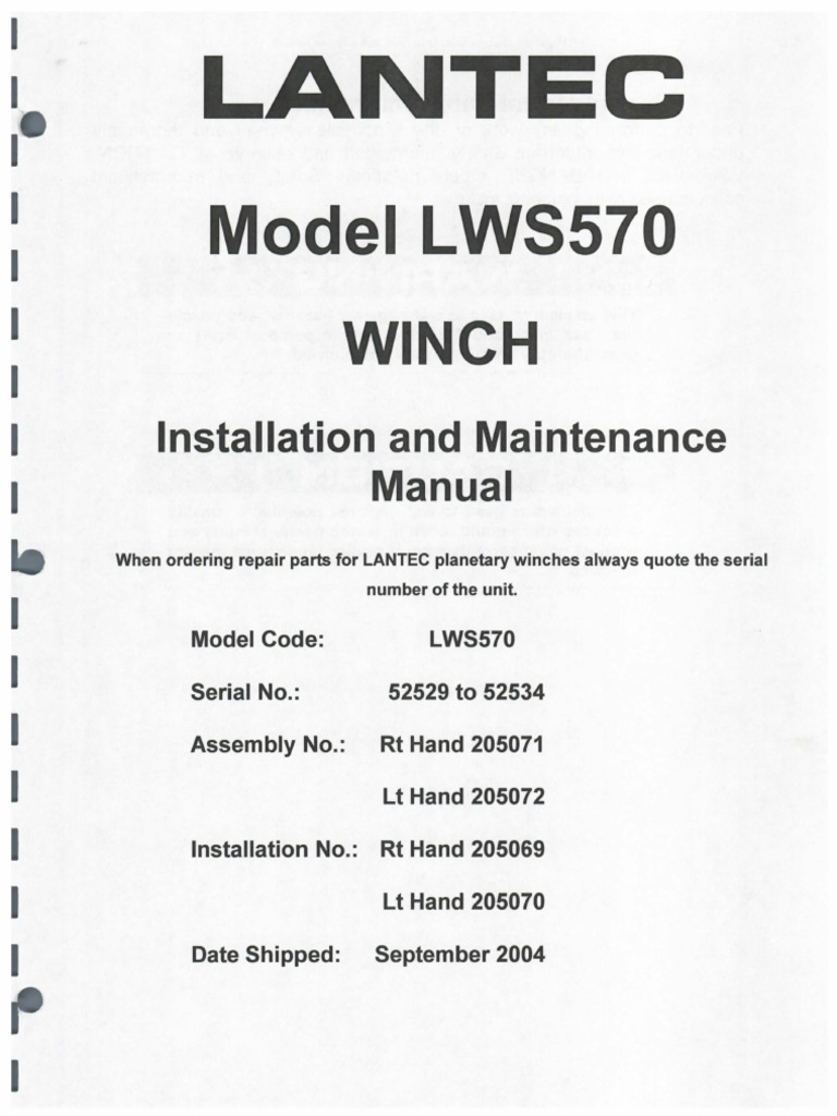 LANTEC 52529 To 25534 | PDF