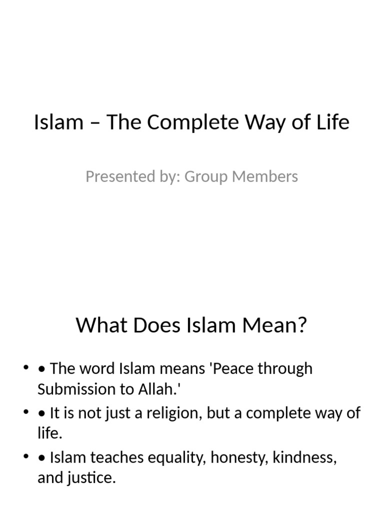 Islam PowerPoint Assignment | PDF