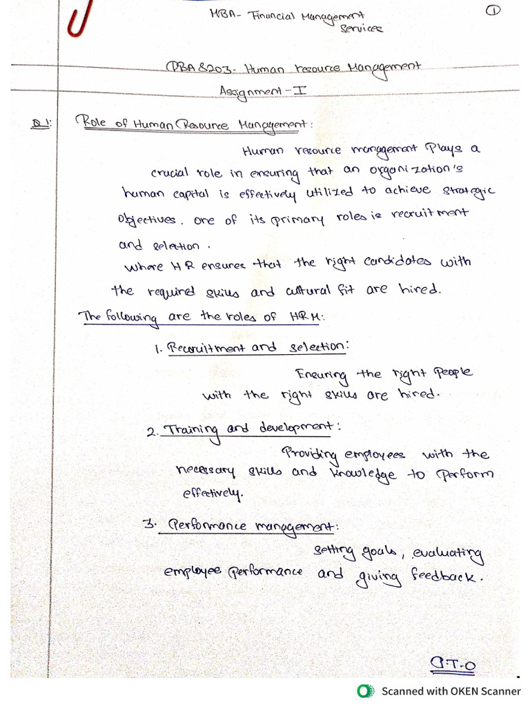 HRM Assignment 1 | PDF