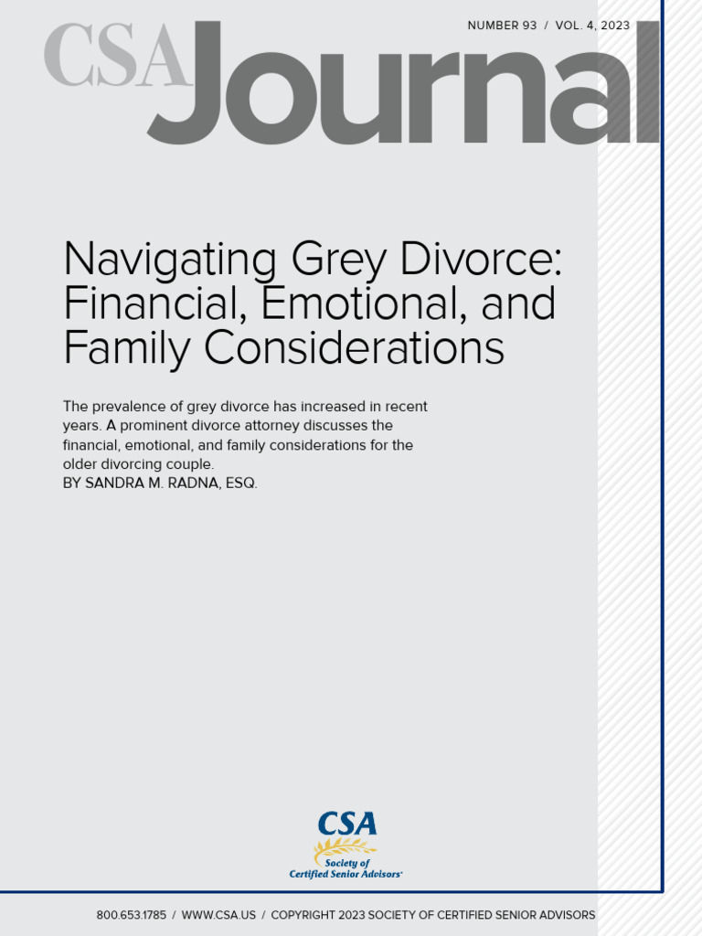 Grey Divorce PDF | PDF | Retirement | Alimony