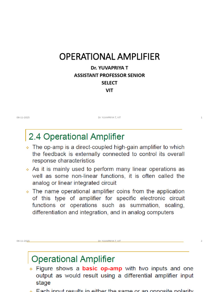 FALLSEM2025-26_VL_BAEEE101_00100_ETH_2025-11-13_OP-AMP | PDF