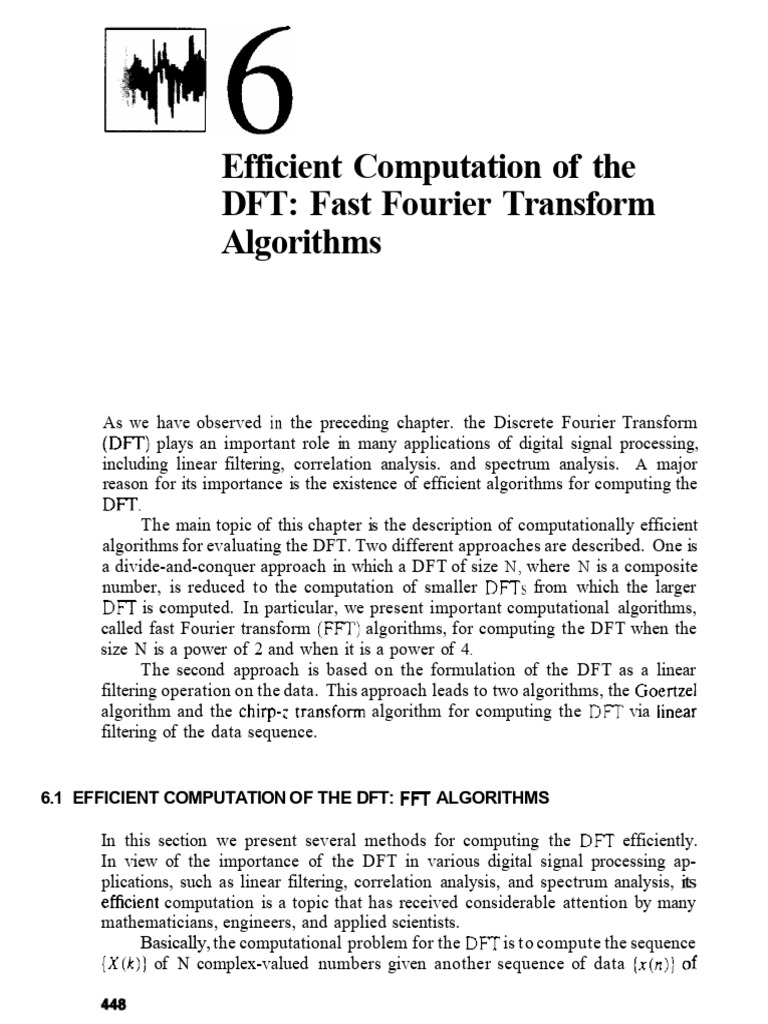 FFT Part1 | PDF | Discrete Fourier Transform | Fast Fourier Transform