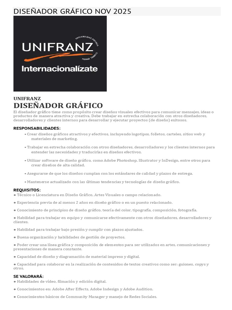 Conv 3-Unifranz – La Paz | PDF | Diseño gráfico | Diseño