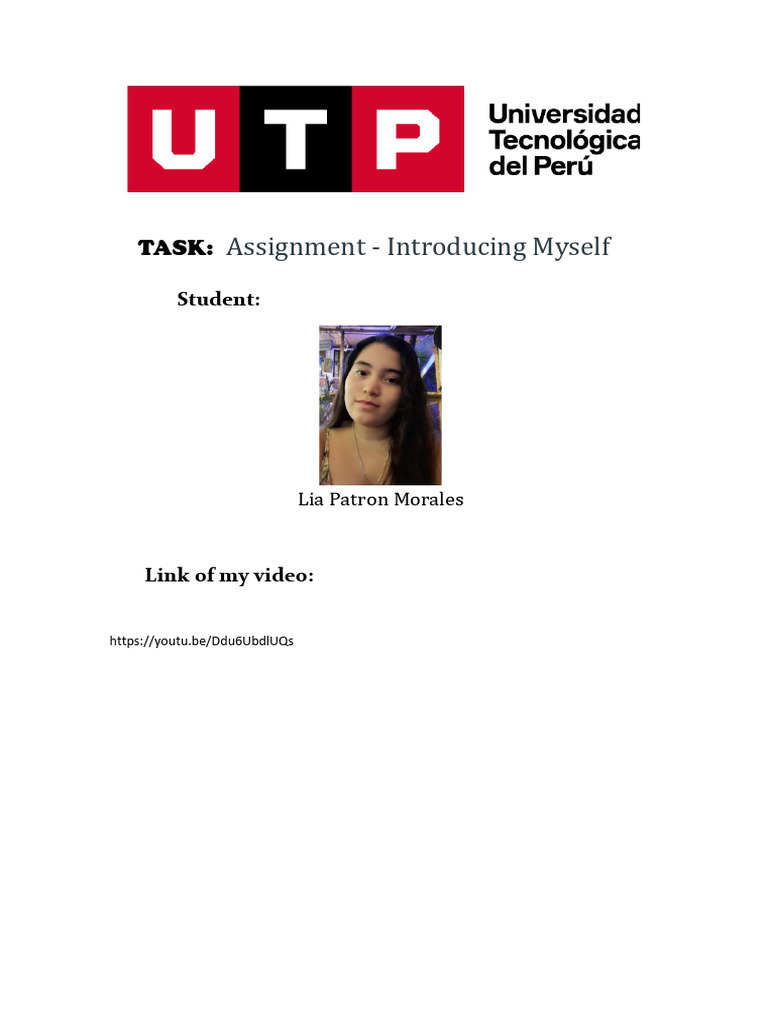 Introducing Myself | PDF