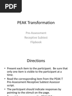 PEAK Generalization Pre-Assessment Guide | PDF | Learning