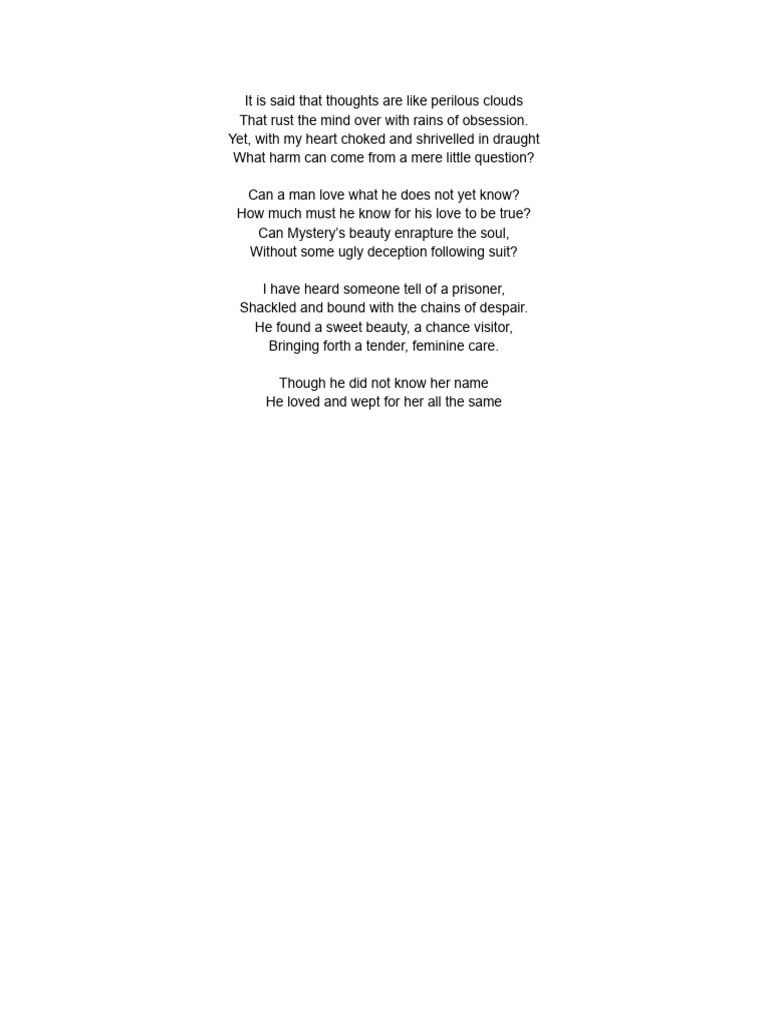 The Paradox of Unknown Love | PDF