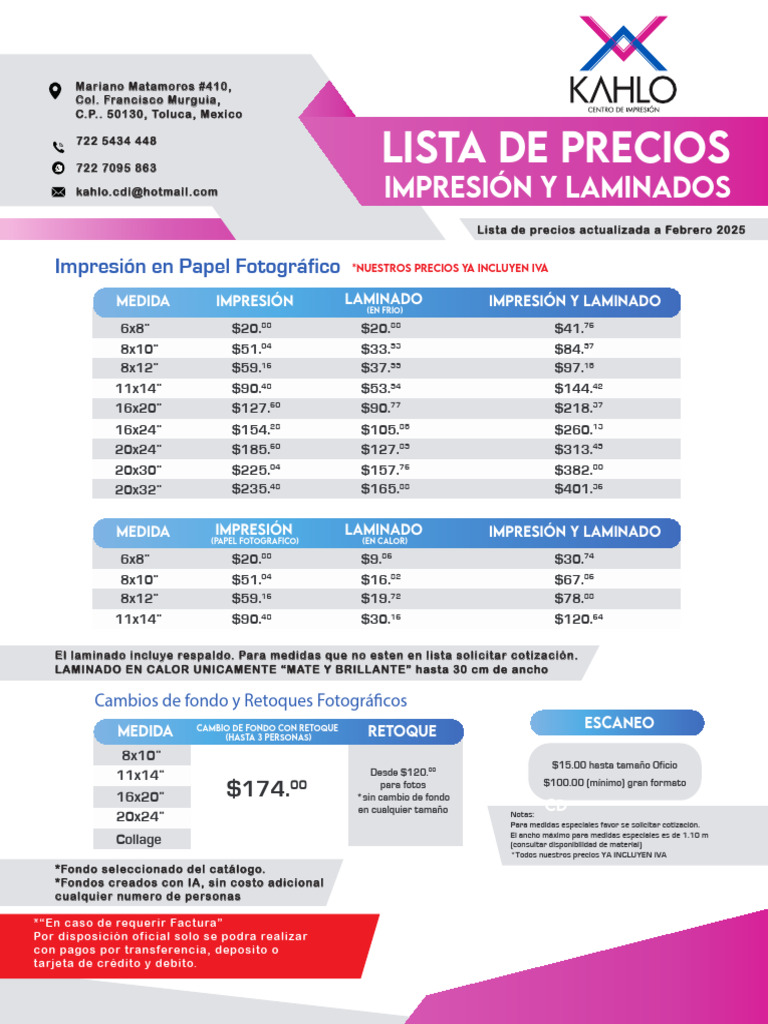 Lista de Precios 25 Final | PDF | Economía de los Estados Unidos | Business