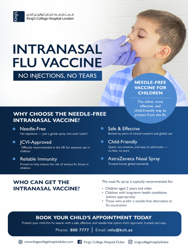 Intranasal Flu Vaccine Flyer | PDF