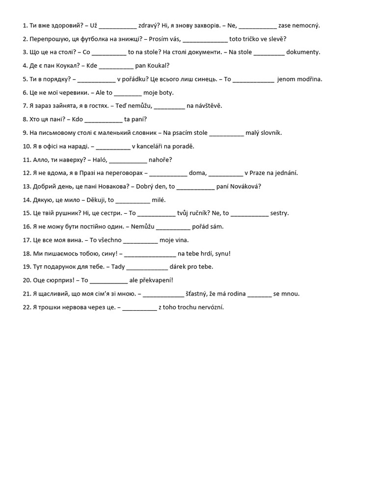 Sloveso Byt | PDF